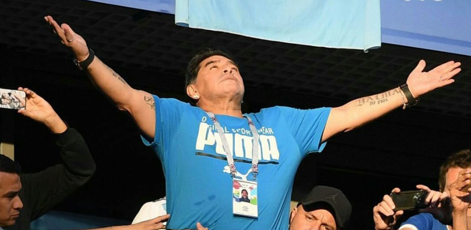 Maradona Hace Estallar Las Redes Con Sus Caras En El Gol De Messi 5262