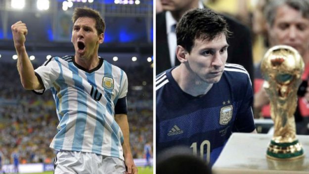 Lionel Messi como Homero Simpson, según pasan los años