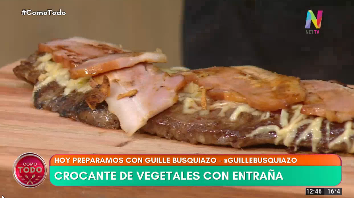 Crocante de vegatales con entraña, una de las delicias de este Como Todo