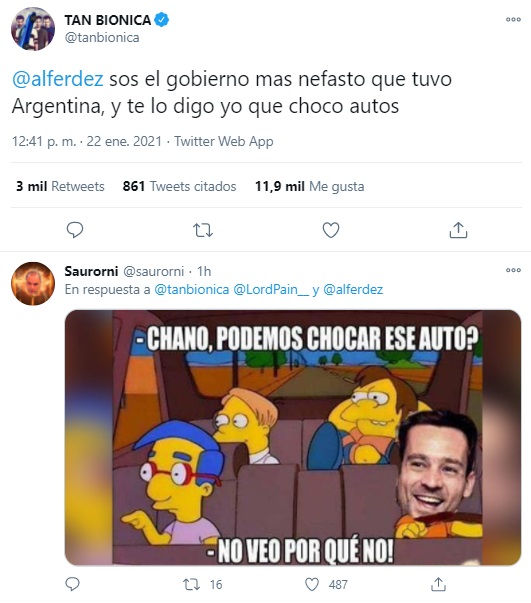 Hackearon la cuenta de Tan Biónica y descansaron a Chano