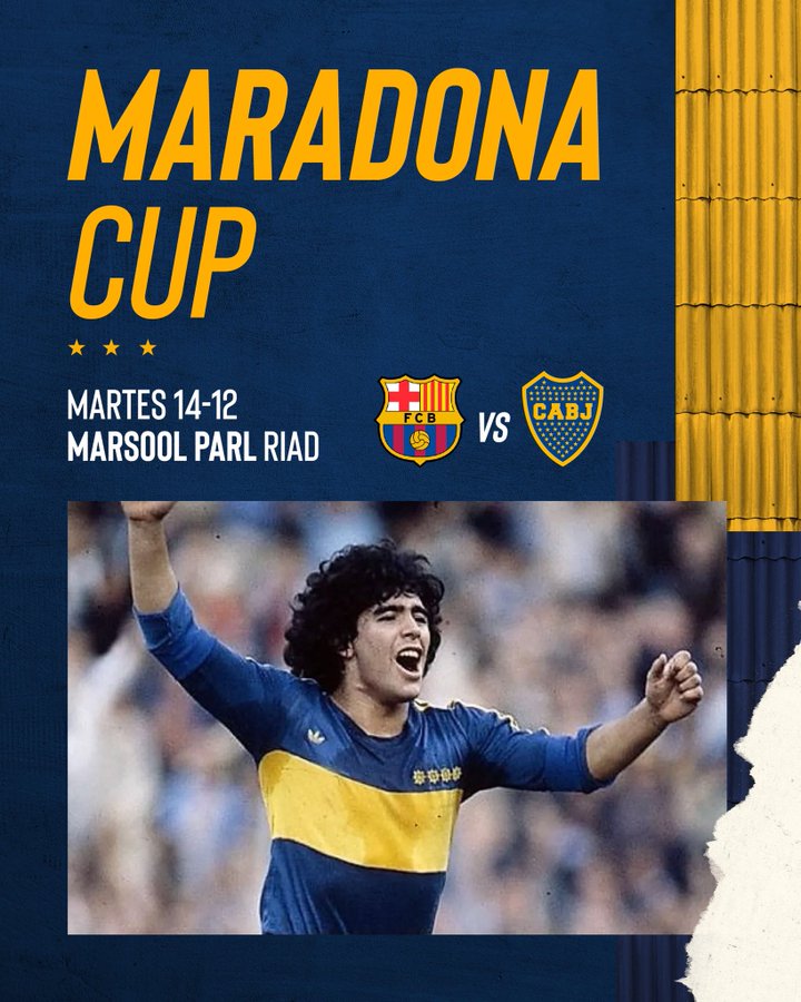 Así será el partido homenaje a Diego Maradona de Boca y Barcelona