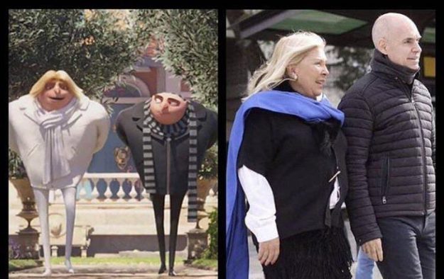 Horacio Rodríguez Larreta saludó a Elisa Carrió con un meme