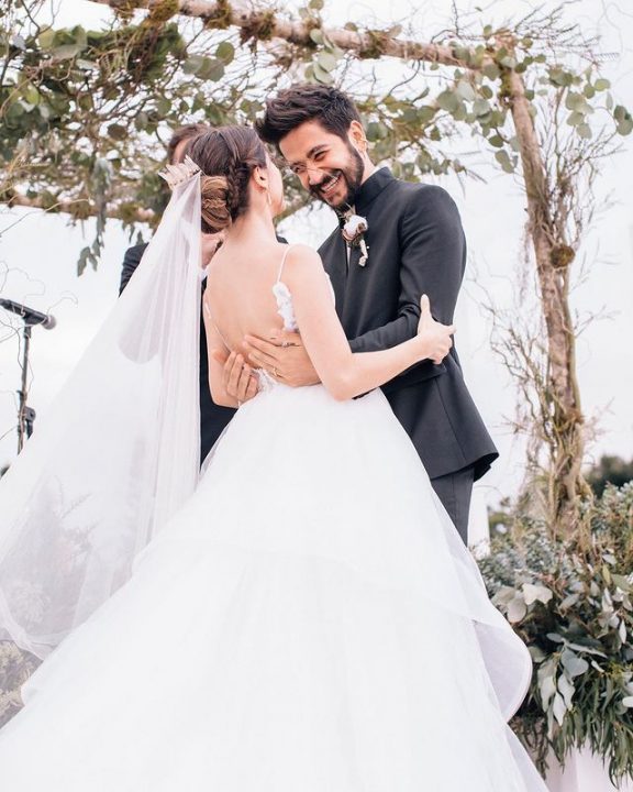 Evaluna publicó fotos inéditas de su casamiento con Camilo