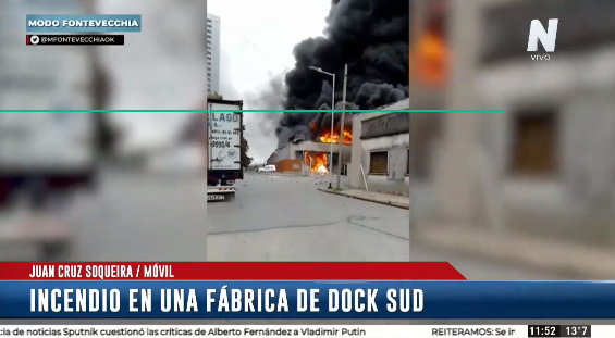 Incendio en Dock Sud: los detalles de la explosión en Avellaneda