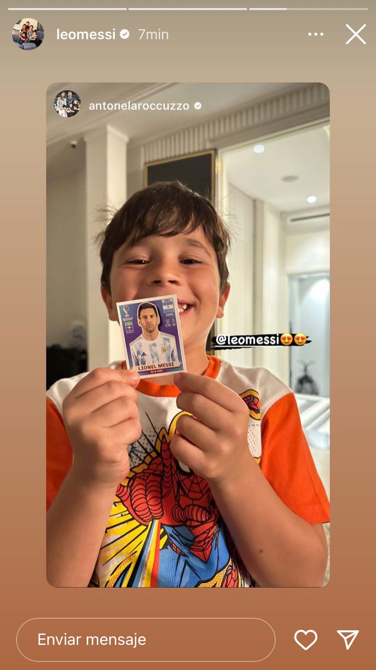 El Hijo De Leo Messi Encontró La Figurita De Su Padre Y Así Reaccionó