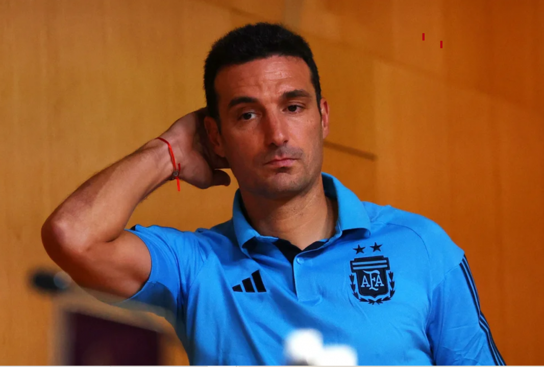 Lionel Scaloni habló sobre el debut de Garnacho