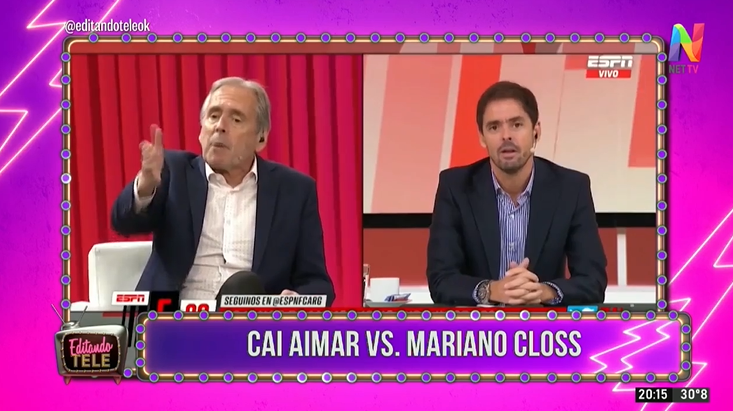 Carlos Aimar y Mariano Closs se dijeron de todo
