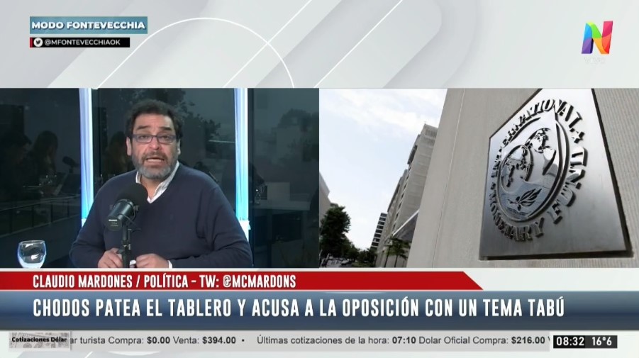 FMI: Sergio Chodos acusó de “antipatria” a tres funcionarios de Juntos ...
