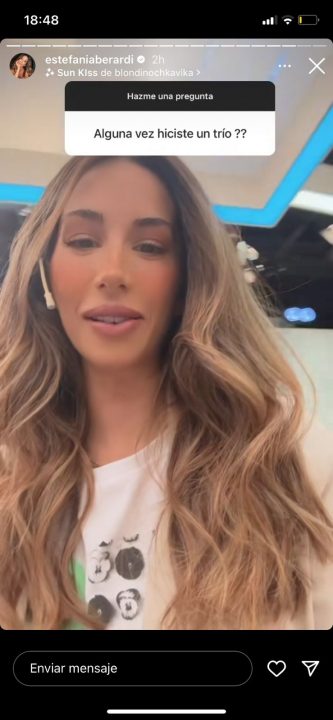 Qué dijo Estefi Berardi cuando el preguntaron si hizo un trío: “Les voy ...