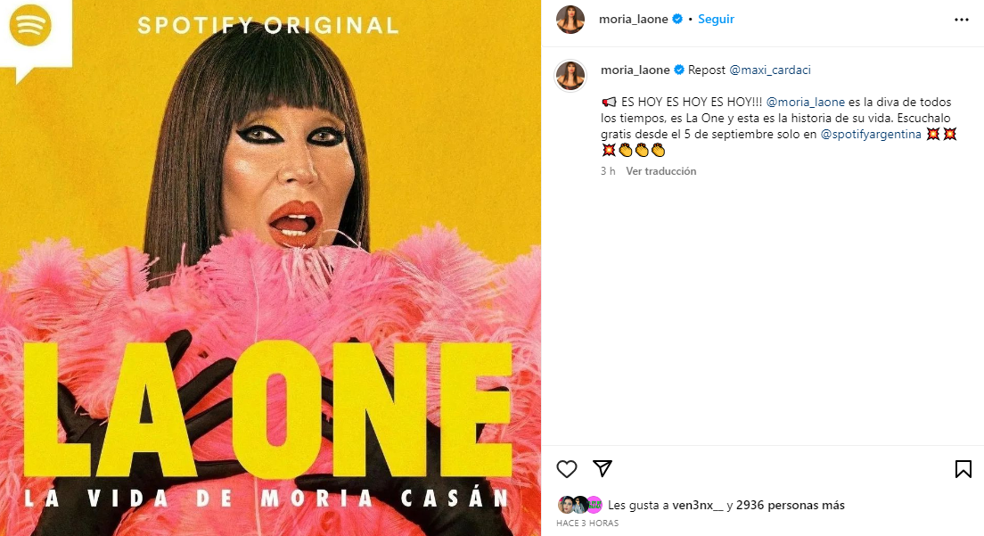 Spotify estrenó un podcast sobre la vida de Moria Casán: los secretos ...