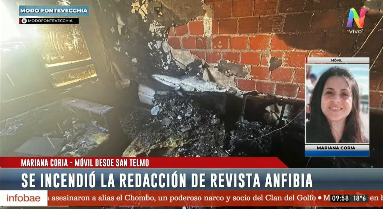 San Telmo: cómo está la situación tras haberse prendido fuego la redacción de Revista Anfibia