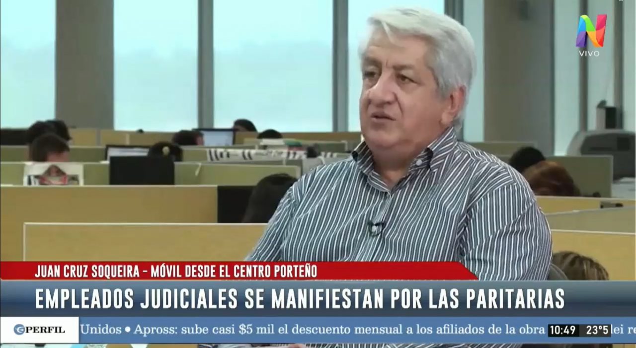 Jorge Roldán: “Los judiciales tienen salarios bastante pobres”