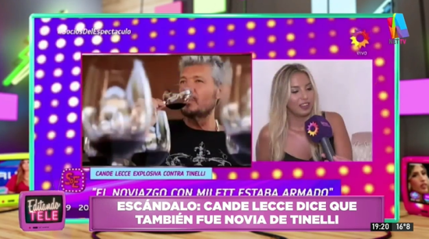Cande Lecce reveló que tuvo un romance con Marcelo Tinelli