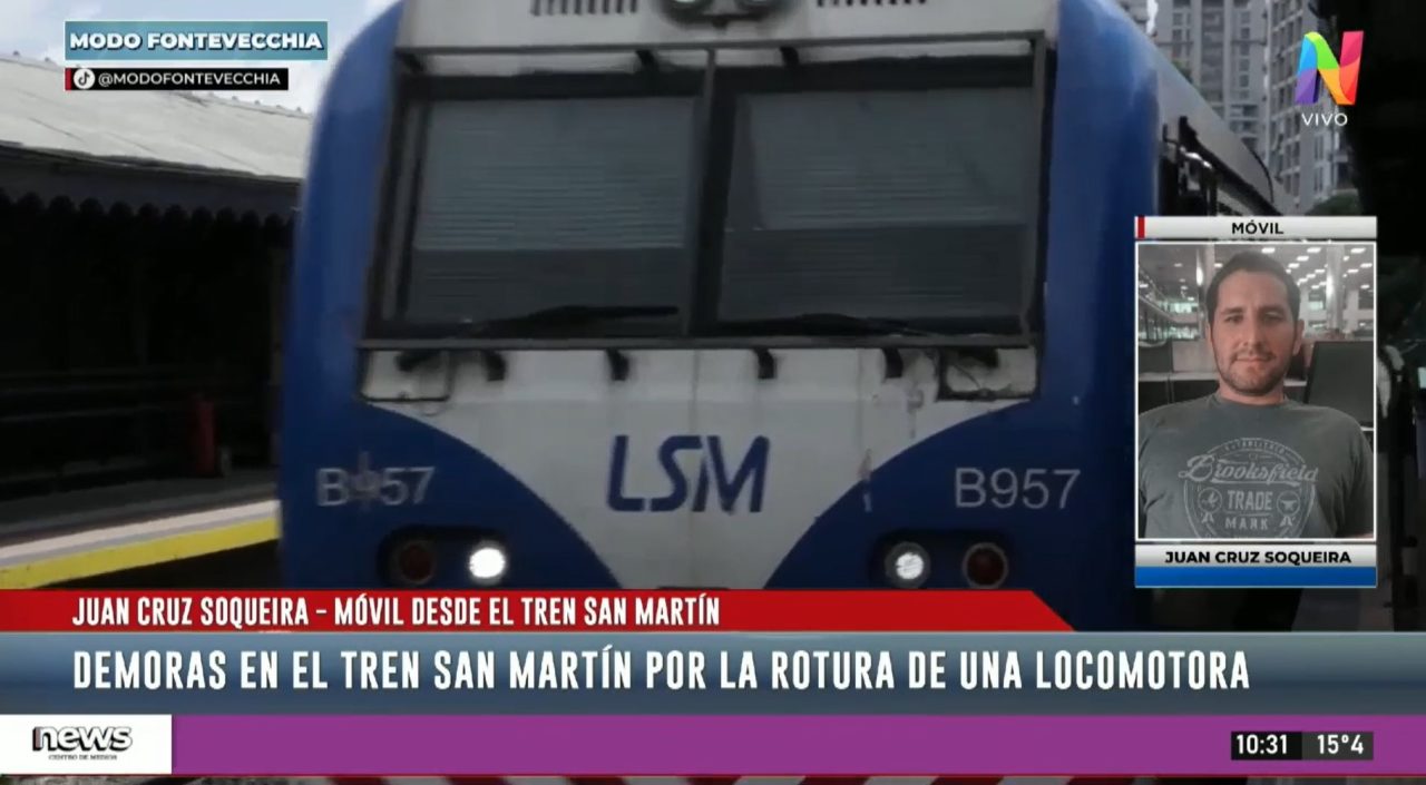 Tren San Martín: denuncian “falta de mantenimiento” tras rotura de una ...