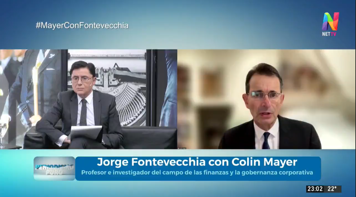 Colin Mayer tuvo un mano a mano con Jorge Fontevecchia