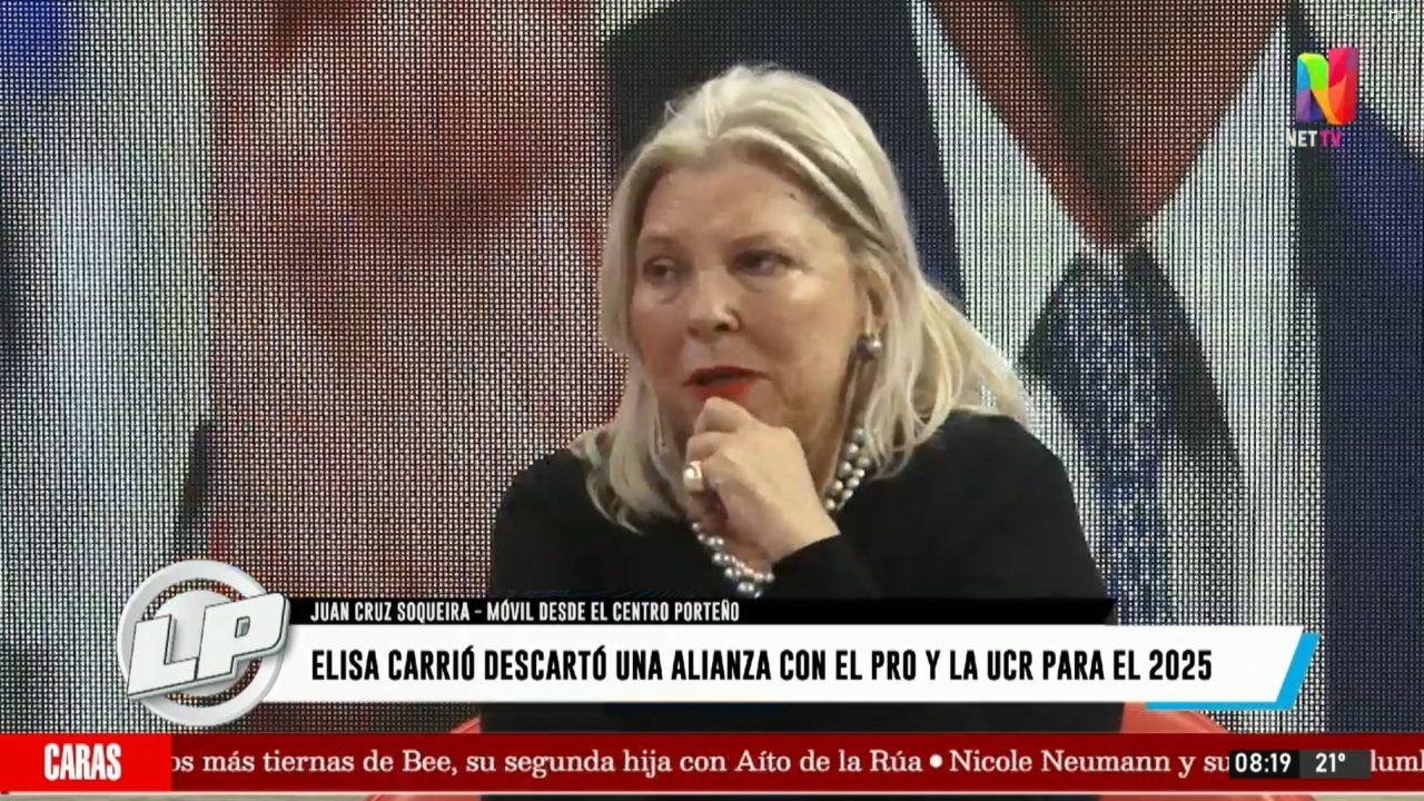 Exclusivo en “La Previa”: Lilita Carrió se refirió a una “decisión moral” para las elecciones ...