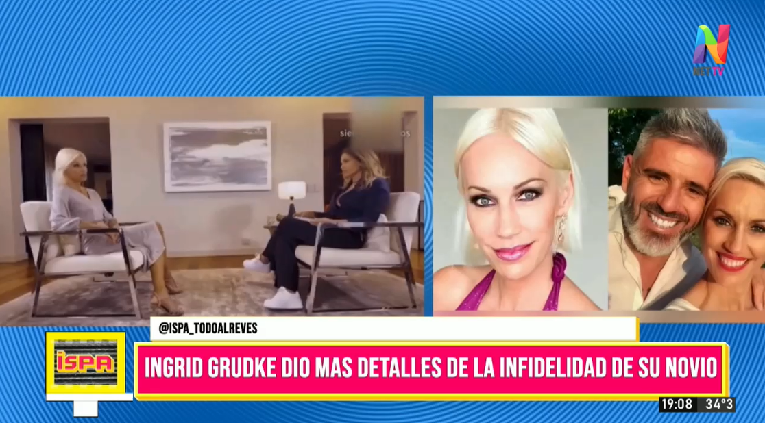 Ingrid Grudke, infidelidad y traición