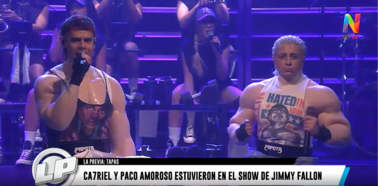 Ca7riel y Paco Amoroso la “rompieron” en “The Tonight Show” con Jimmy ...